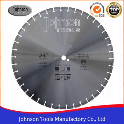 China 600mm Diamond Concrete Road Saw Blade 4.4mm Segment for Reinforced Asphalt Cutting for sale