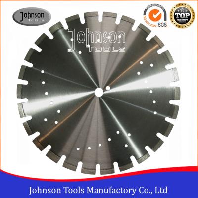 China 450mm Laser Welded Diamond Saw Blade for Asphalt Cutting - 3.6mm Segment Thickness with 10/12/15mm Height Options for sale