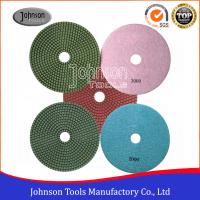 China SGS Standard Diamond Wet Polishing Pad 180mm 7 Inch Resin Bond for Stone Polishing for sale