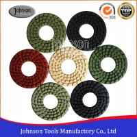 China 4 Inch Diamond Stone Polishing Pads with 3.0mm Thickness and 8 Grit Sizes for Granite and Marble for sale