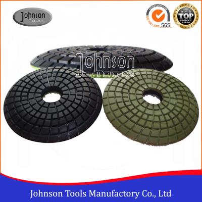 China 75mm Diamond Convex Polishing Pad for Stone Granite Marble 7 Grit Set for sale
