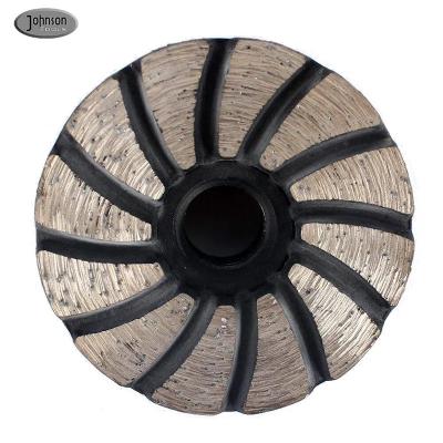 China 60mm Diamond Grinding Plate Wheel for Concrete Brick Floor 65Mn Steel M14 for sale