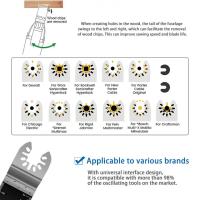 China 24PCS Universal Metal Wood Oscillating Multitool Quick Release Multi Tool Saw Blades for sale