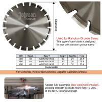 China Laser Welded Diamond Loop Saw Blade 300-450mm for Concrete Reinforced Concrete Cutting for sale