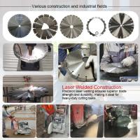 China Laser Welded Diamond Loop Saw Blade 300-450mm for Concrete Reinforced Concrete Cutting for sale