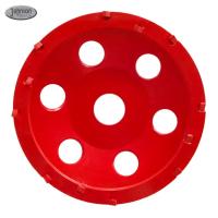 China PCD Grinding Cup Wheel 100mm for Epoxy Glue Mastic Paint Concrete Coating Removal for sale