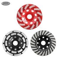 China 3 Piece 4.5 Inch Diamond Cup Grinding Wheel Set for Concrete Granite Marble Masonry for sale