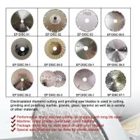 China Electroplated Double Sided Maple Leaf Diamond Saw Blade 105-300mm for Marble Glass Cutting Grinding for sale