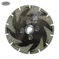 China Electroplated Double Sided Maple Leaf Diamond Saw Blade 105-300mm for Marble Glass Cutting Grinding for sale