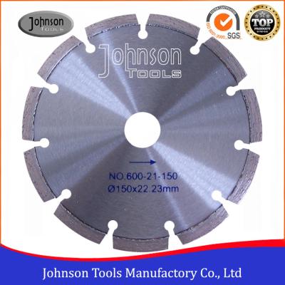 China 150mm Laser Cured Diamond Concrete Saw Blade High Cutting Life 22.23mm Arbor for sale