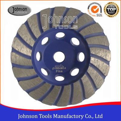 China 105mm Diamond Turbo Cup Wheel for Stone Granite Brick Grinding 20 Teeth 22.23mm Bore for sale