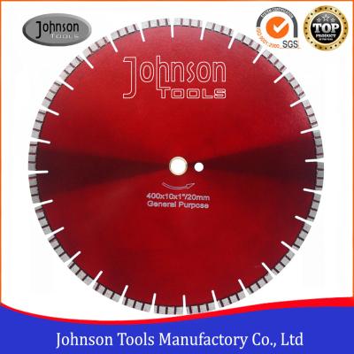 China 400mm Laser Diamond General Purpose Saw Blade with Turbo Segment - 3.4mm Thickness for Concrete & Masonry for sale