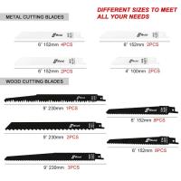 China 32 Piece Reciprocating Saw Blade Set for Metal and Wood Cutting Bi-Metal 6-9 Inch for sale