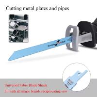 China 6 Inch Bi-Metal Reciprocating Saw Blade Set 18TPI for Metal Cutting Pipe Sheet Metal Rebar for sale