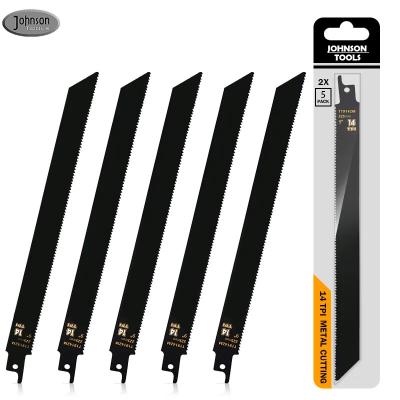 China 5 Pack 9 Inch 14TPI Bi-Metal Reciprocating Saw Blades for Heavy Metal Cutting for sale