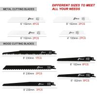 China 32 Piece Reciprocating Saw Blade Set for Metal and Wood Cutting 6-9 Inch for sale