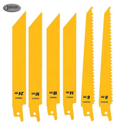 China 6-Piece Bi-Metal Reciprocating Saw Blade Set 6 Inch for Wood Metal Plastic Drywall Cutting for sale