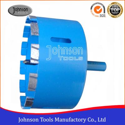 China 115mm Diamond Core Drill Bit for Stone 50mm Working Length Silver Welded for sale