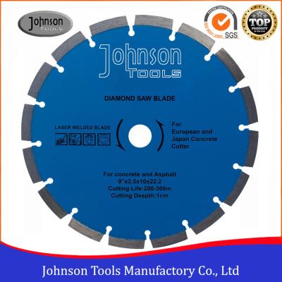 China 230mm Diamond Concrete Saw Blade Laser Welded 2.6mm Segment for Angle Grinder for sale