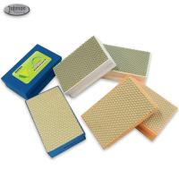 China Diamond Hand Polishing Pad 95x58mm for Glass Marble Concrete Stone Polishing Grit #800 #1800 #3000 for sale