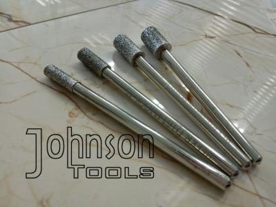 China 10mm Electroplated Diamond Mounted Points Grinding Head for Rotary Tools 60mm Length for sale
