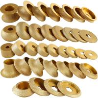China Vacuum Brazed Diamond Grinding Profile Wheel 75mm #60 for Marble Granite Stone Quartz Tile Ceramic for sale