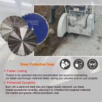 China 14 Inch Diamond Concrete Saw Blade 350mm for Road Construction Cutting 24 Teeth for sale