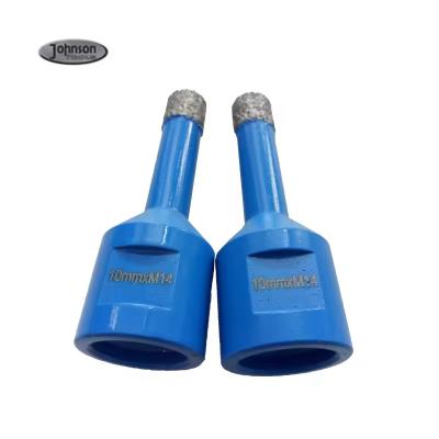 China M14 Vacuum Brazed Diamond Core Drill Bits 8mm 10mm for Porcelain Tile Granite Masonry for sale