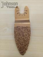 China 32.5×53.6mm Finger-Shaped Carbide Oscillating Tool Saw Blade for Concrete and Stone Applications for sale