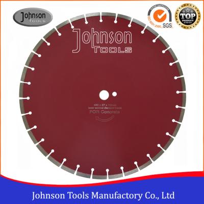 China 13.5 Inch Soft Cut Concrete Blade Cutter Laser Welding 40mm Teeth Height 15mm for sale