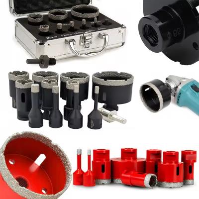 China Vacuum Brazed Diamond Core Drill Bit 5-180mm M14 Thread Hole Saw for Marble Stone Porcelain Tile for sale