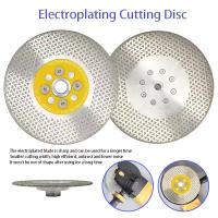 China Electroplated Double-Sided Diamond Saw Blade 105mm 22.23mm for Glass Marble Cutting Grinding for sale