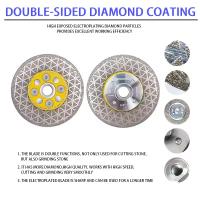 China Electroplated Double-Sided Diamond Saw Blade 105mm 22.23mm for Glass Marble Cutting Grinding for sale