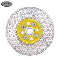 China Electroplated Double-Sided Diamond Saw Blade 105mm 22.23mm for Glass Marble Cutting Grinding for sale