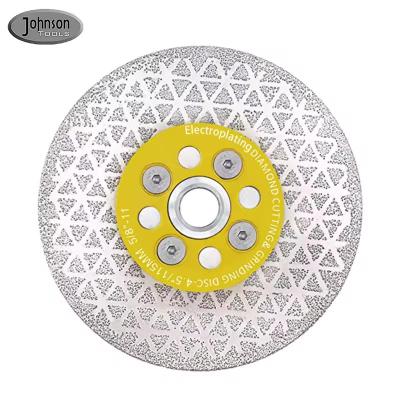 China Electroplated Double-Sided Diamond Saw Blade 105mm 22.23mm for Glass Marble Cutting Grinding for sale