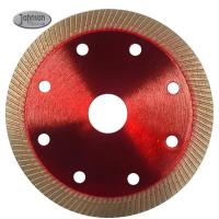 China 105mm 110mm 125mm Hot Press Sintered Turbo Wave Diamond Saw Blade for Tile Granite Marble Cutting for sale