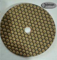 China 7 Inch 180mm Honeycomb Dry Diamond Polishing Pads - Super Soft Type for Stone Surface with 50-3000 Grit Options for sale