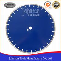 China 450mm Laser Welded Diamond Saw Blade for Reinforced Concrete - 3.6mm Segment Thickness, 10/12/15mm Height Options for sale