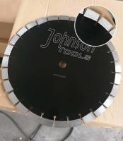 China 430mm Green Diamond Concrete Floor Saw Blade 3.4mm Segment 28 Teeth High HP Heavy Cutting for sale