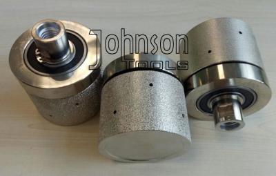 China 75mm Diamond Vacuum Brazed Drum Wheel 50mm Height for Stone Grooving for sale