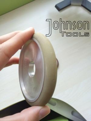 China 4 Inch Diamond Resin Fluting Wheel 100mm for Stone Sink Grooving 22.2mm Arbor for sale