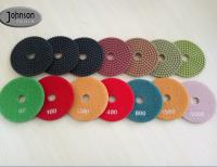 China 100mm Diamond Stone Polishing Pad 4 Inch Wet Granite Polishing Pad 8 Grit Set for sale