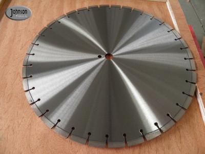 China 20, 30, 42 Inch Diamond Saw Blades for Reinforced Concrete with 40x4.8x12mm Segments and Protective Teeth for sale