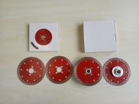 China Sintered Turbo Diamond Stone Cutting Blade 4.5 7 9 Inch for Granite Dry Wet Cut for sale