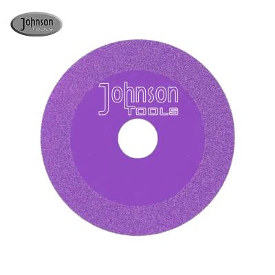 China 100mm Vacuum Brazed Diamond Cutting Disc for Tile Ceramics Porcelain Glass Jade 22.23mm Arbor for sale