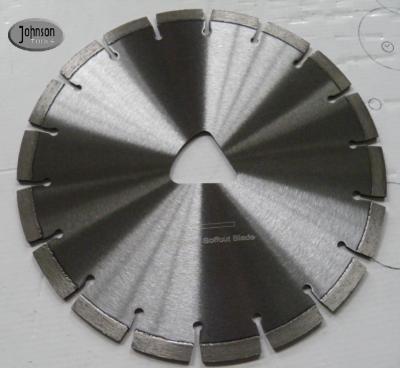 China 10 Inch Soff Cut Diamond Concrete Saw Blade 236mm Triangle Inner Hole for Fresh Concrete for sale