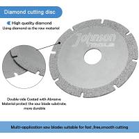 China 4 Inch Vacuum Brazed Diamond Marble Cutting Disc 100mm for Ceramic Glass for sale