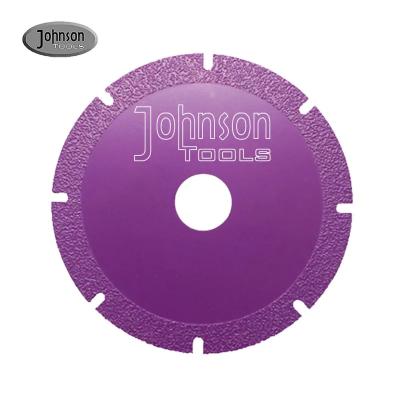 China 4 Inch Vacuum Brazed Diamond Marble Cutting Disc 100mm for Ceramic Glass for sale