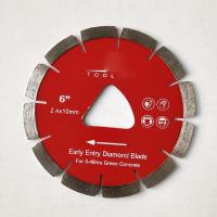 China 6 Inch Early Entry Concrete Diamond Blade for Soff Cut 150mm Green Concrete Saw for sale