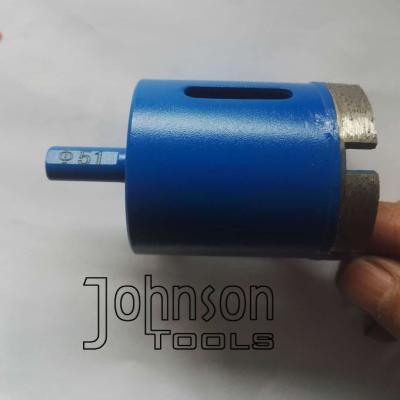 China Diamond Tip Core Drill Bit 8mm to 51mm for Granite Stone Drilling with 3/8 or 1/2 Shaft for sale